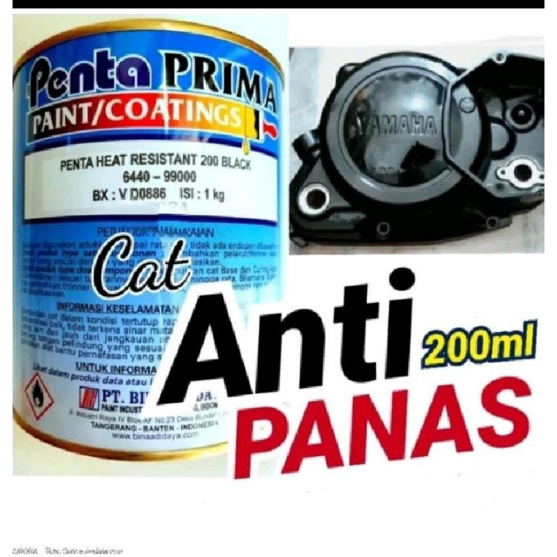 Jual Cat Anti Panas Penta Heat Resistant Black Hitam Tahan Panas Kuat ...