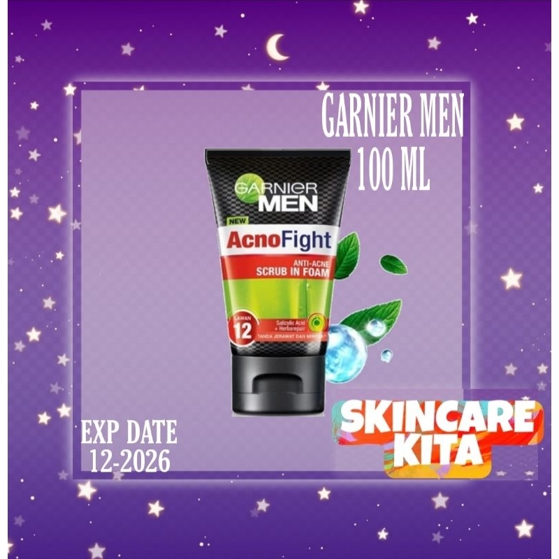 Jual Garnier Men Facial Wash Men Acno Fight 100 ML Sabun Pencuci Muka ...