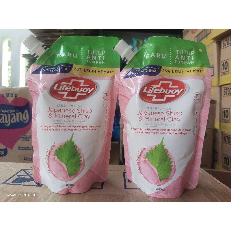 Jual Lifebuoy sabun mandi cair japanese shiso pink 400ml | Shopee Indonesia