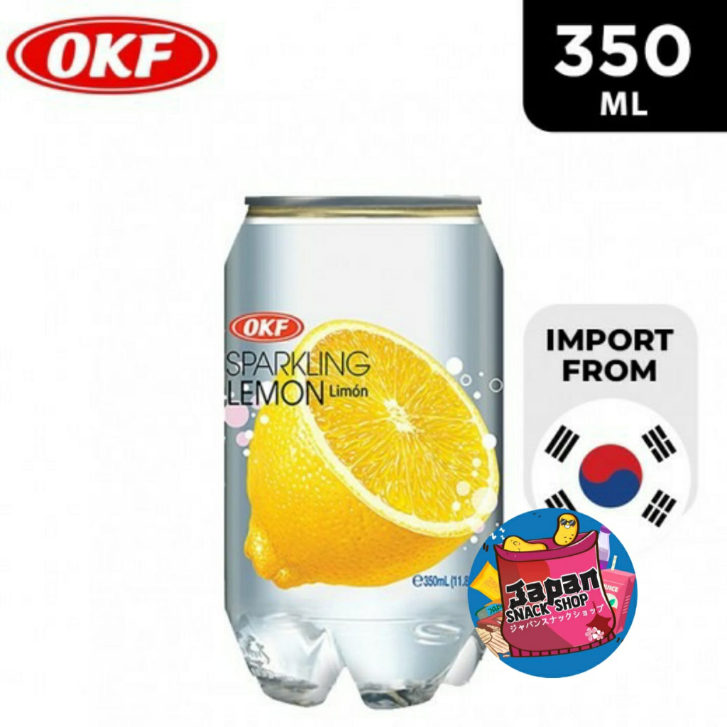 Jual OKF Sparkling Lemon Can 350ml / minuman korea / soda / sparkling / minuman soda / soda ...
