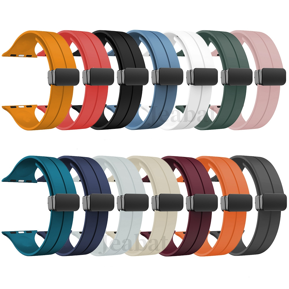 Jual Tali ️Silicone Magnetic Strap For iWatch Band iWatch Series 1/2/3 ...