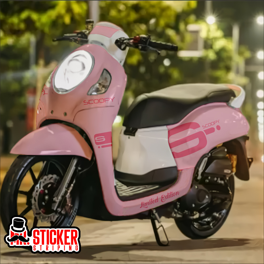 Jual Decal Scoopy all type full body Full Blok custom sticker s simple ...