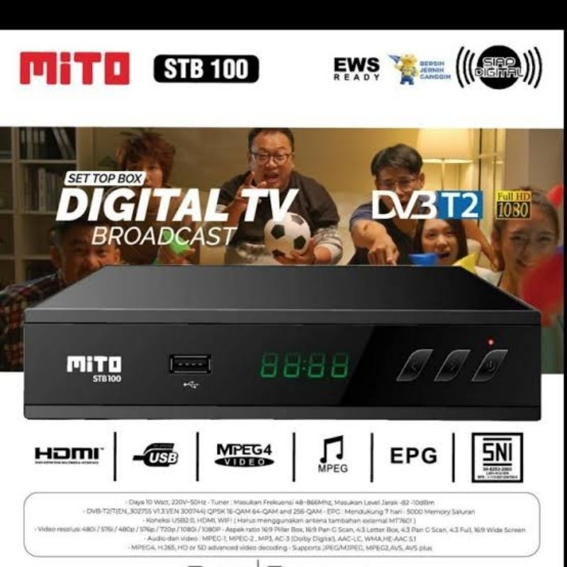 Jual DIGITAL SET TOP BOX DVB-T2 PENERIMA SIARAN DIGITAL SNI | Shopee ...