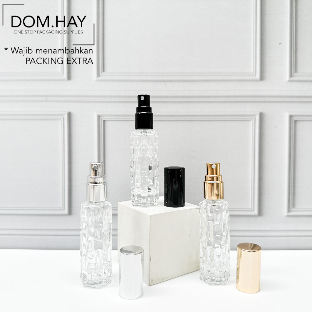 Jual 10ml Hexa Clear Botol Parfum Kosong Kaca Silinder UNIK Mini ...