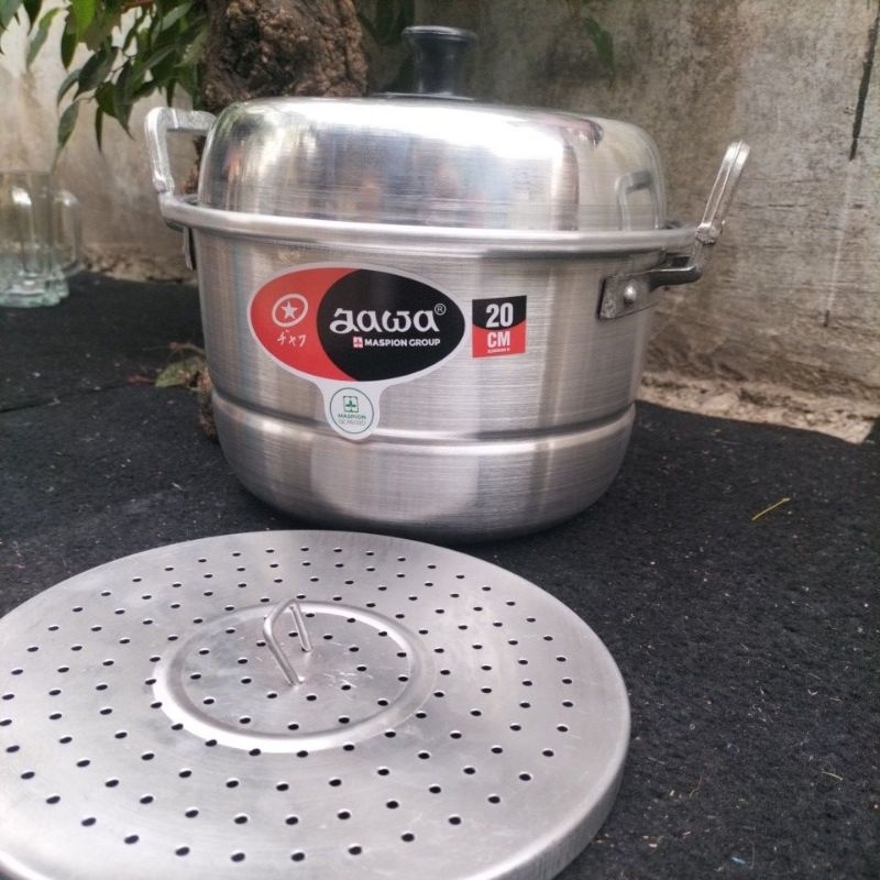 Jual langseng kukusan no 20cm/dandang alu/pengukus nasi | Shopee Indonesia