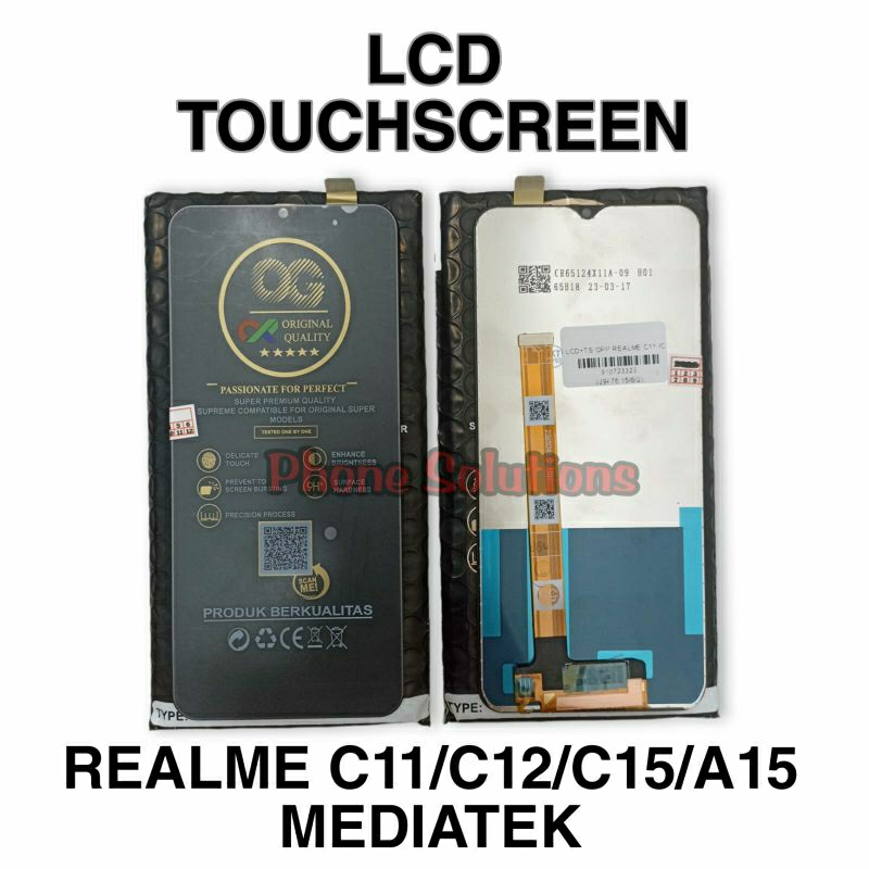 Jual LCD TOUCHSCREEN REALME C11 2020/C12/C15/OPPO A15/A15S MEDIATEK/A16K/A16E BLACK ORIGINAL ...