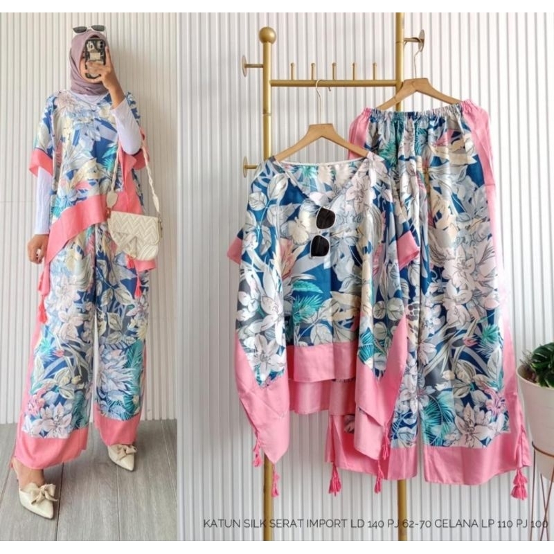 Jual SETELAN CELANA KATUN SILK IMPORT JUMBO LD 140 LP114 | Shopee Indonesia