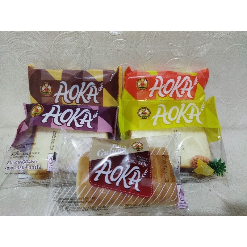 Jual ROTI AOKA ALL VARIANT / AOKA ROTI PANGGANG / AOKA ROTI GULUNG ...