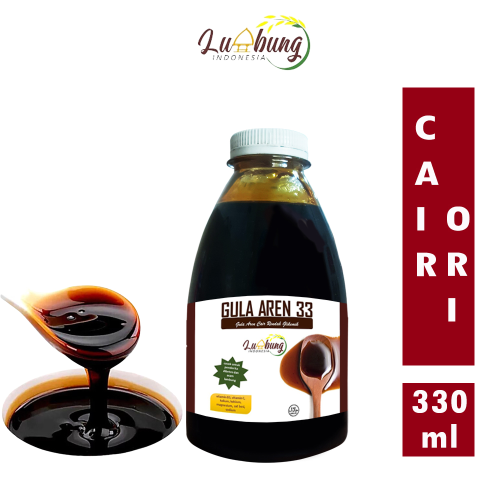 Jual Gula Aren 33 Cair Premium Brown Sugar Asli Organik 330 ml | Shopee ...