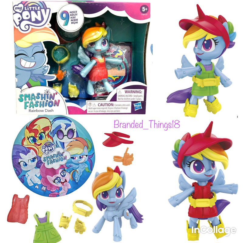 Jual MLP My Little Pony Rainbow Dash Smashin Smash In Fashion Blue Pony ...