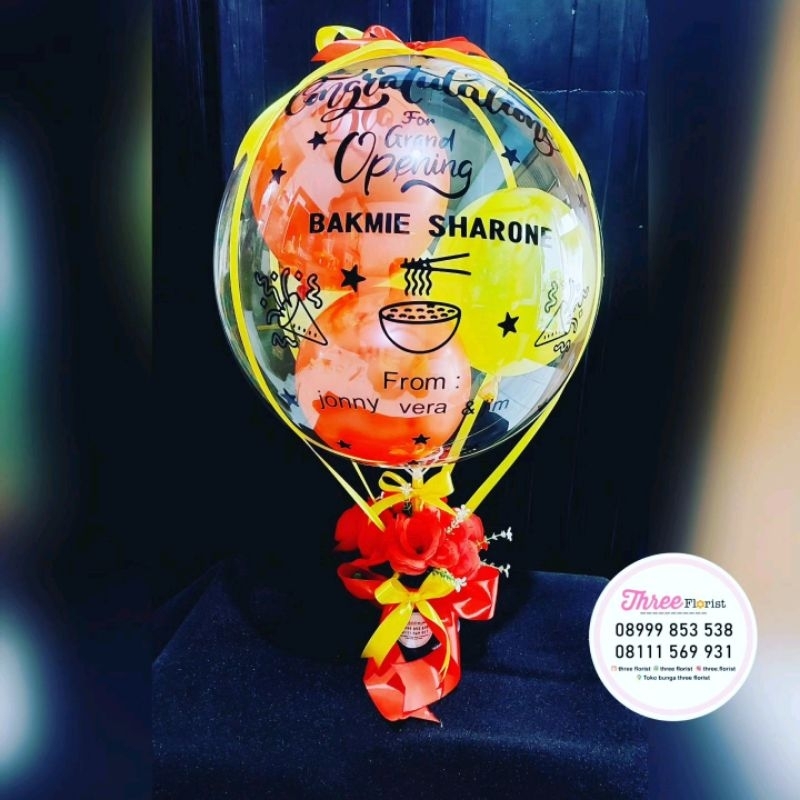 Jual box bunga balon / bloom box bunga balon / box bunga balon ucapan ...