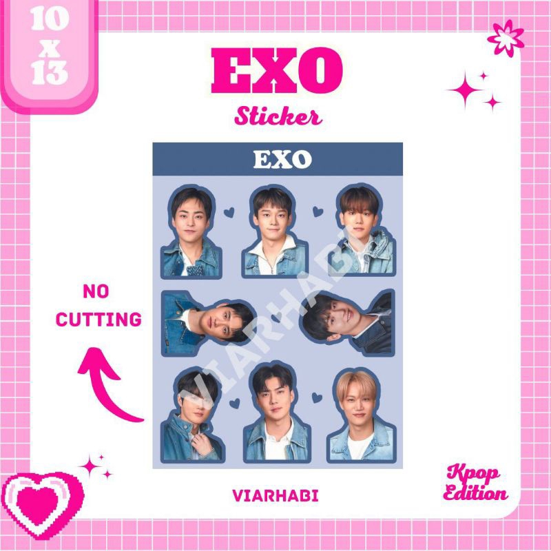 Jual [READY STOCK] STIKER EXO PASTEL EDITION// STIKER UNCUT// STIKER KPOP MURAH// FREEBIES KPOP ...