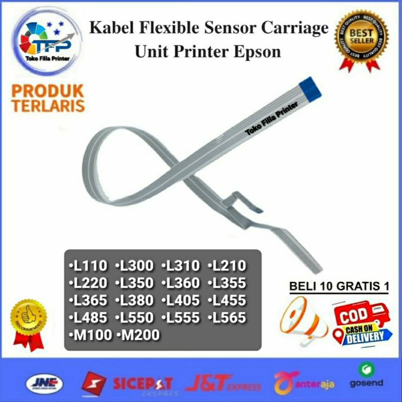 Jual Kabel Flexible Sensor Carriage Unit Printer Epson L110 L300 L310 ...