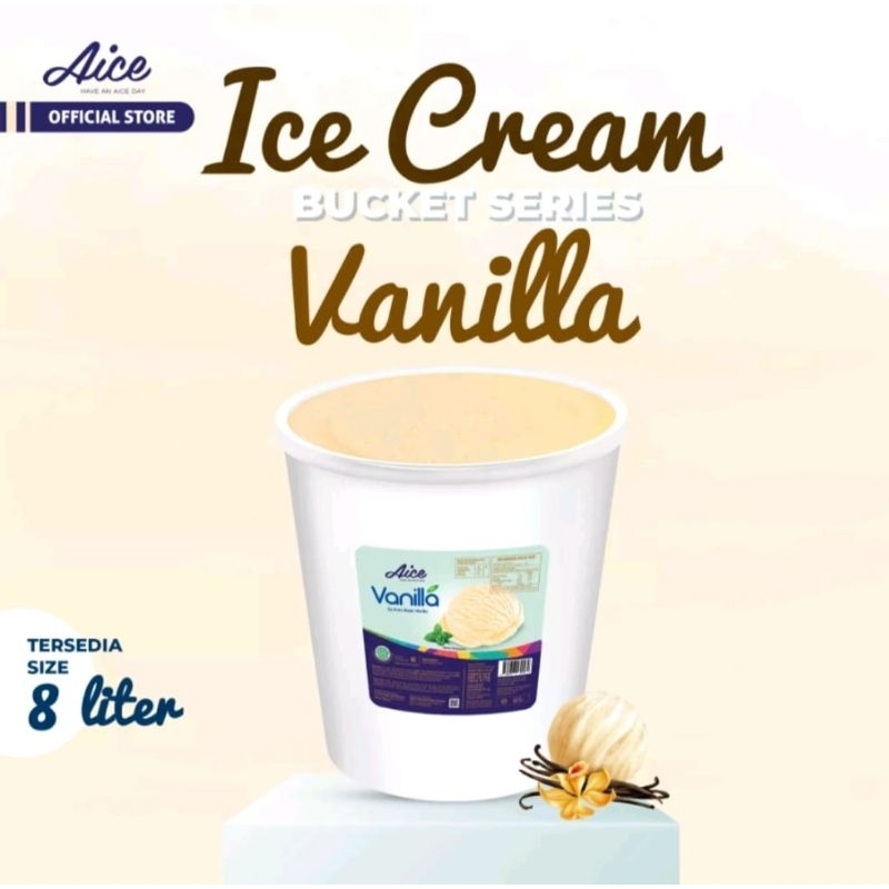 Jual ICE Cream AICE Vannila 8 liter | Shopee Indonesia