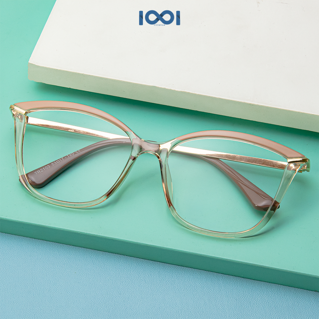 Jual IOOI Eyewear - Kacamata Cat Eye Bahan Metal Stylish Bisa Minus ...