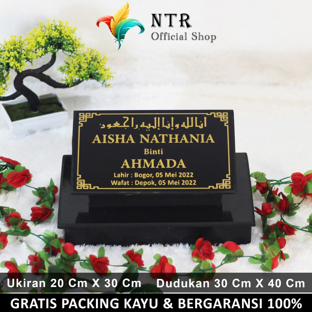 Jual Kepala Batu Nisan Dudukan Maesan Makam Nissan Kijing Full Set ...