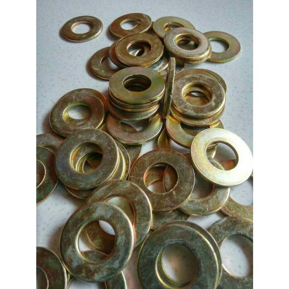 Jual RING PLAT KUNING LEBAR DAN TEBAL UNTUK BAUT ISI 50PC | Shopee ...