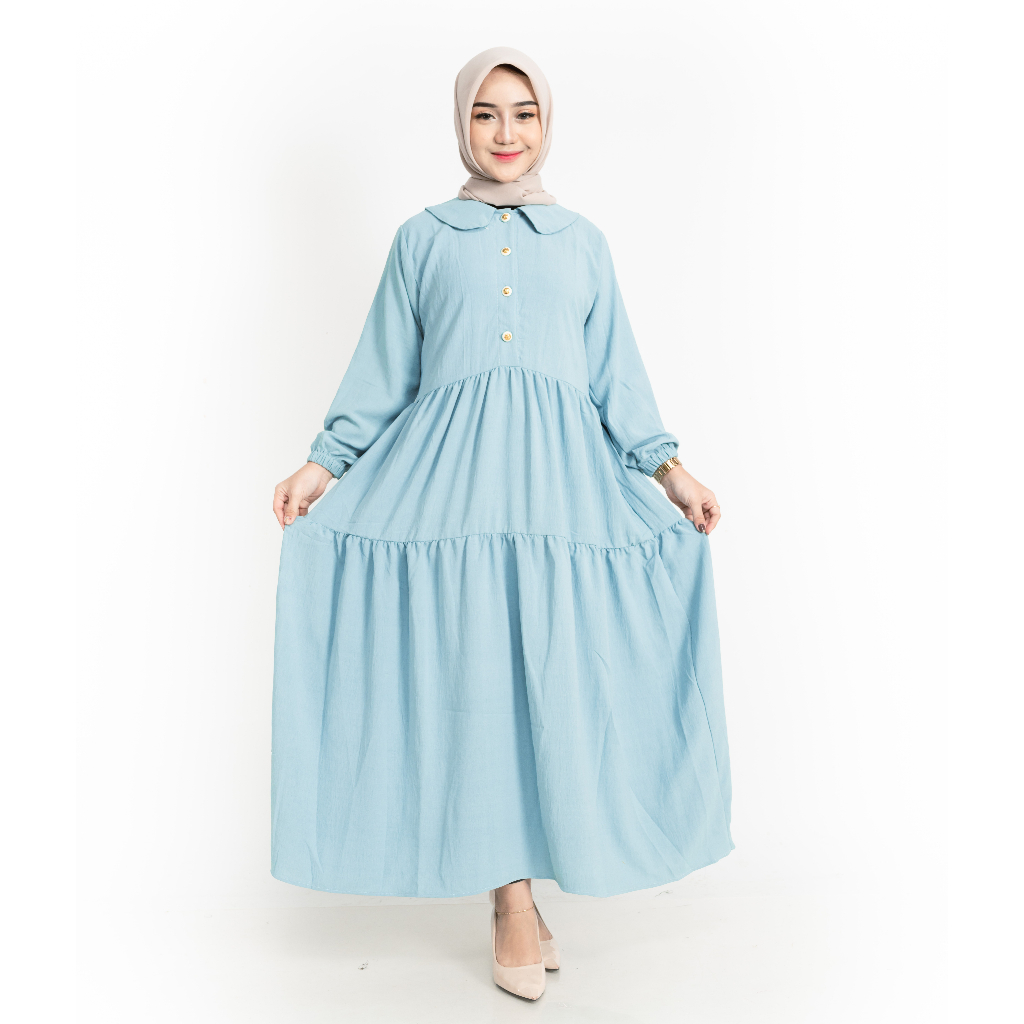 Jual MOLDING - Gamis Uragiri Cringkle Airflow Premium model Kerah ...