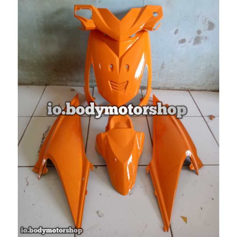 Jual cover body halus Honda beat karbu oren/oranye 2008-2009 | Shopee ...