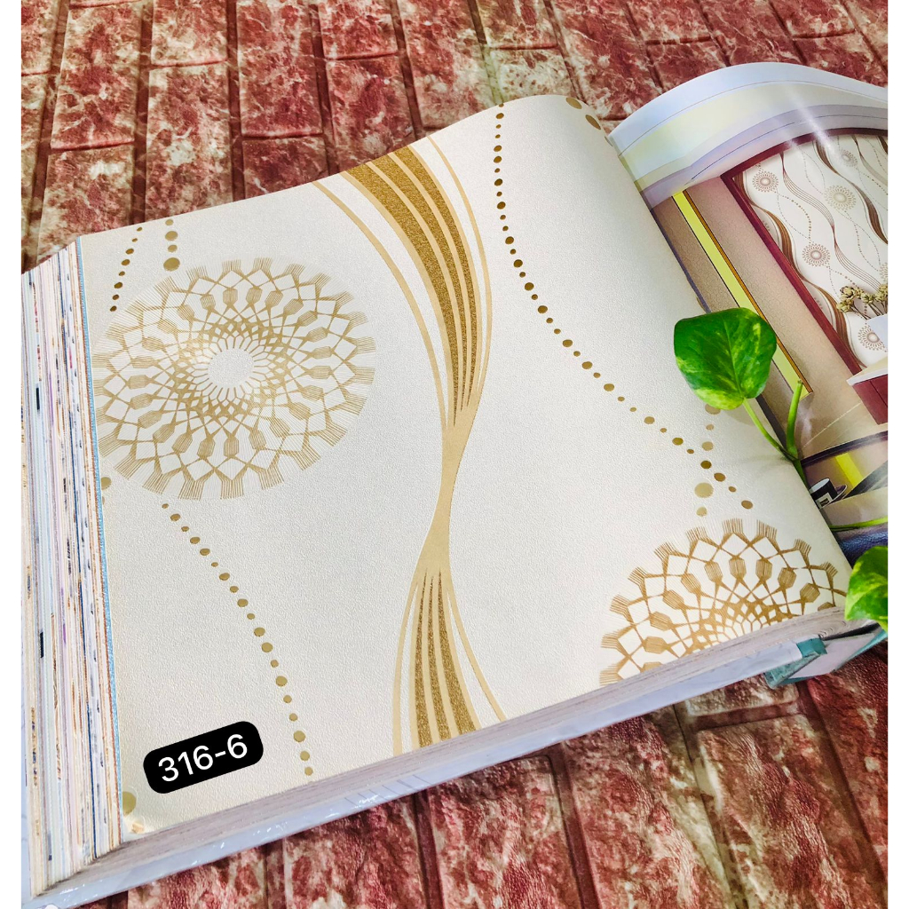 Jual WALLPAPER DINDING MINIMALIS SALUR BULAT LINGKARAN DAVINCI | Shopee ...
