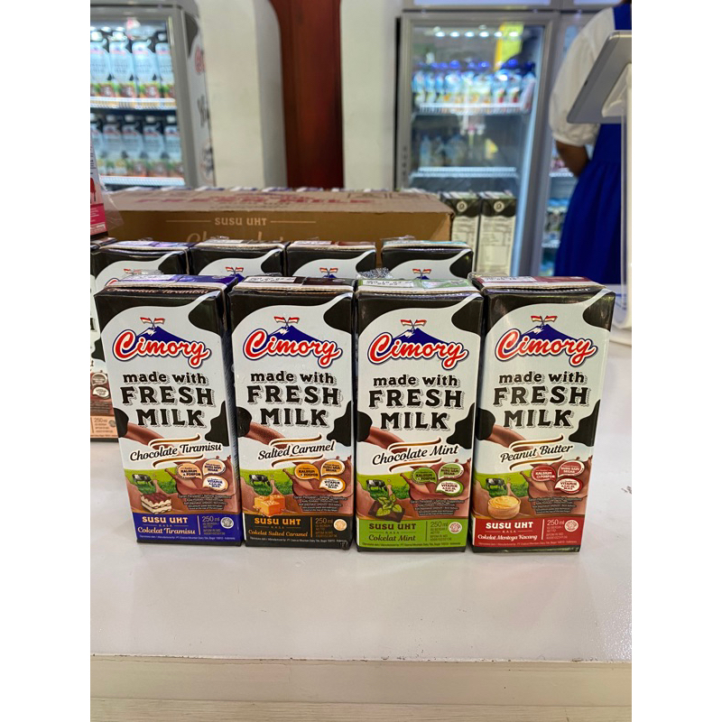 Jual Susu Cimory Fresh Milk Chocolate Mint, Peanut Butter, Chocolate ...