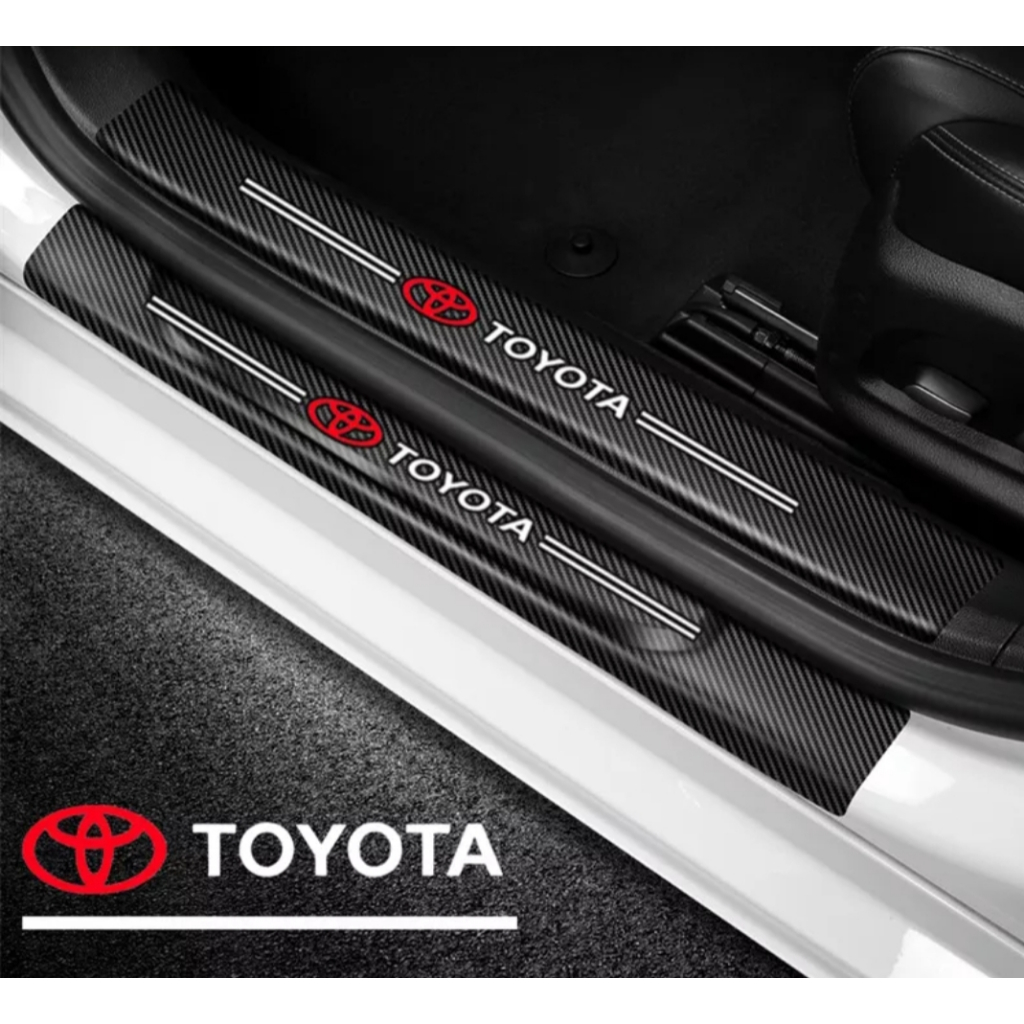 Jual Premium Stiker Pelindung Pintu Mobil Toyota/Stiker Sill Plate Logo ...