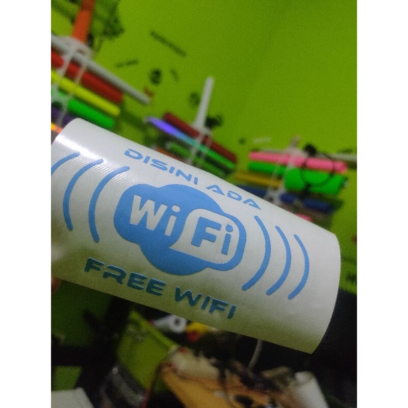 Jual Stiker Cutting Free Wifi | Shopee Indonesia