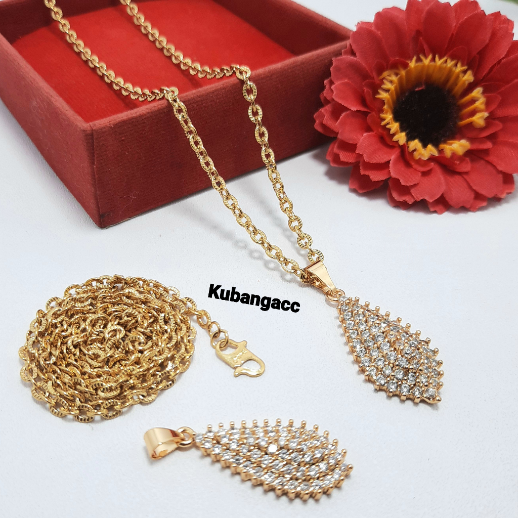 Jual Kalung Wanita Xuping Kalung Wanita Gold Plus Liontin Kalung Xuping ...