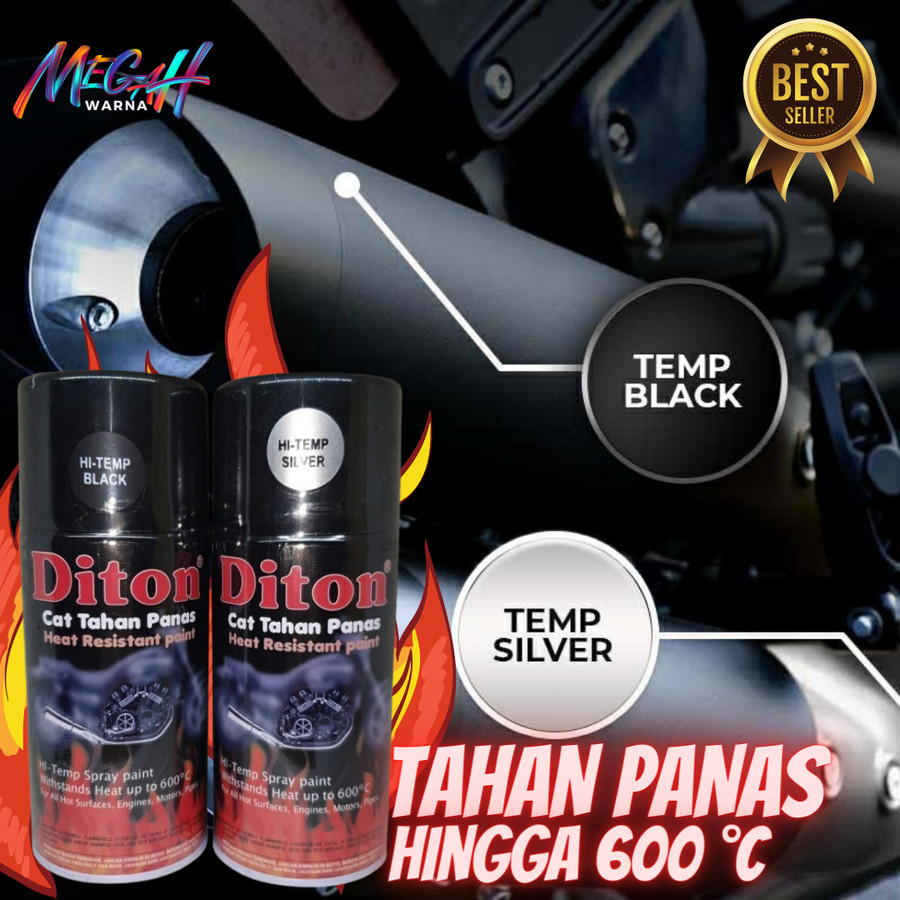 Jual Original Cat Pilox DITON Knalpot Anti Panas HiTemp Black 150cc ...