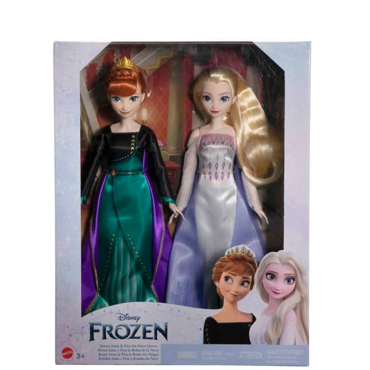 Jual Disney Frozen 2 Anna and Elsa Fashion Dolls with Signature Queen ...