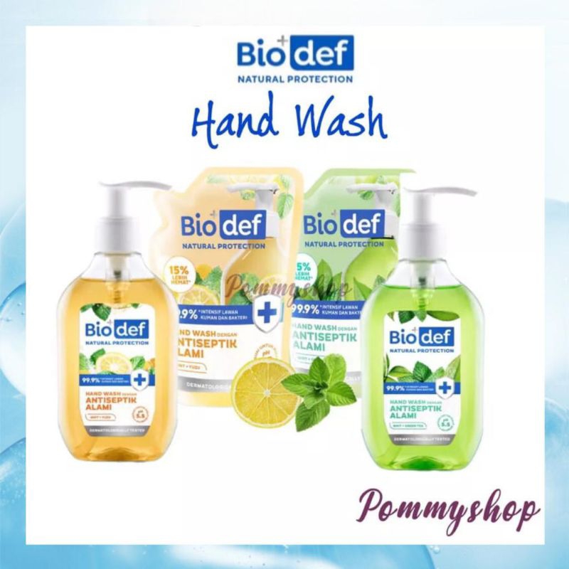 Jual Biodef Natural Protection Hand Wash 200ml & 250ml | Sabun Cuci ...