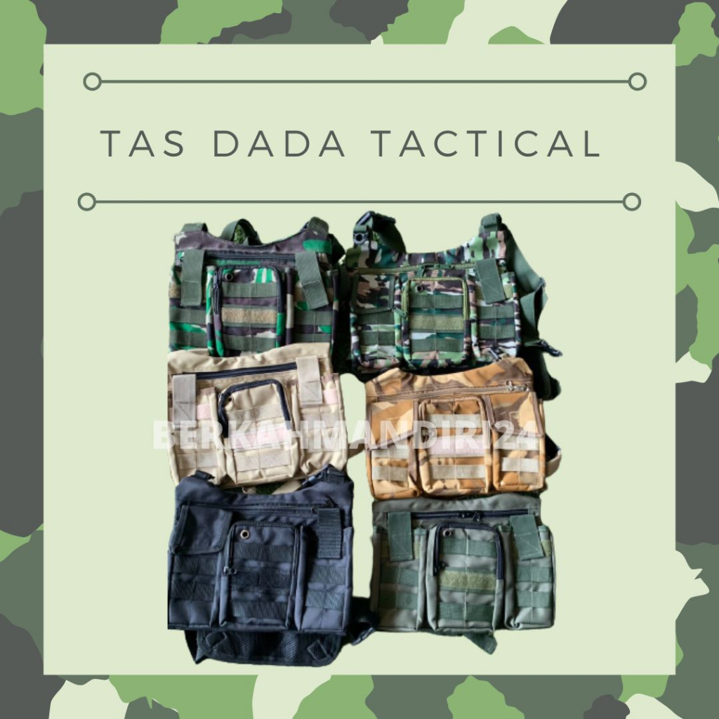 Jual Tas Rompi Dada Tactical Militer TNI AD Tas Chest Bag Multifungsi ...