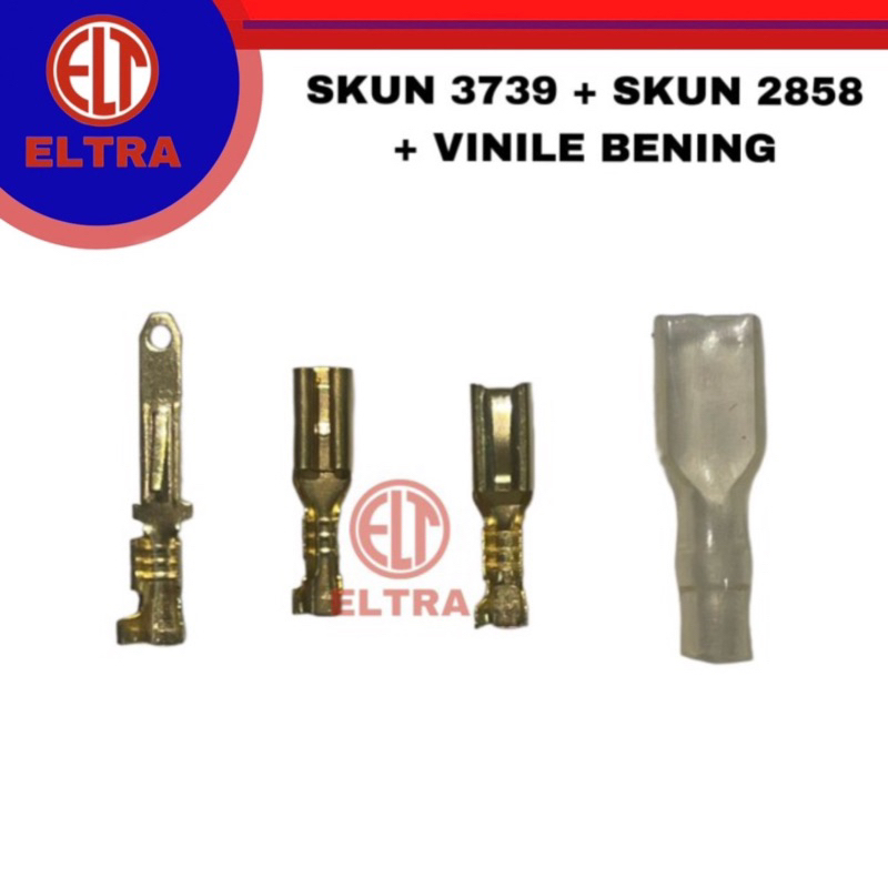 Jual Skun pcb putih male 3739 / skun female 2858 lidah + tanpa lidah ...