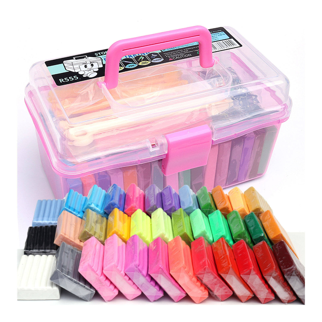 Jual Clay 24 warna Mainan Anak dengan CETAKAN Edukasi malam lilin SLIME ...