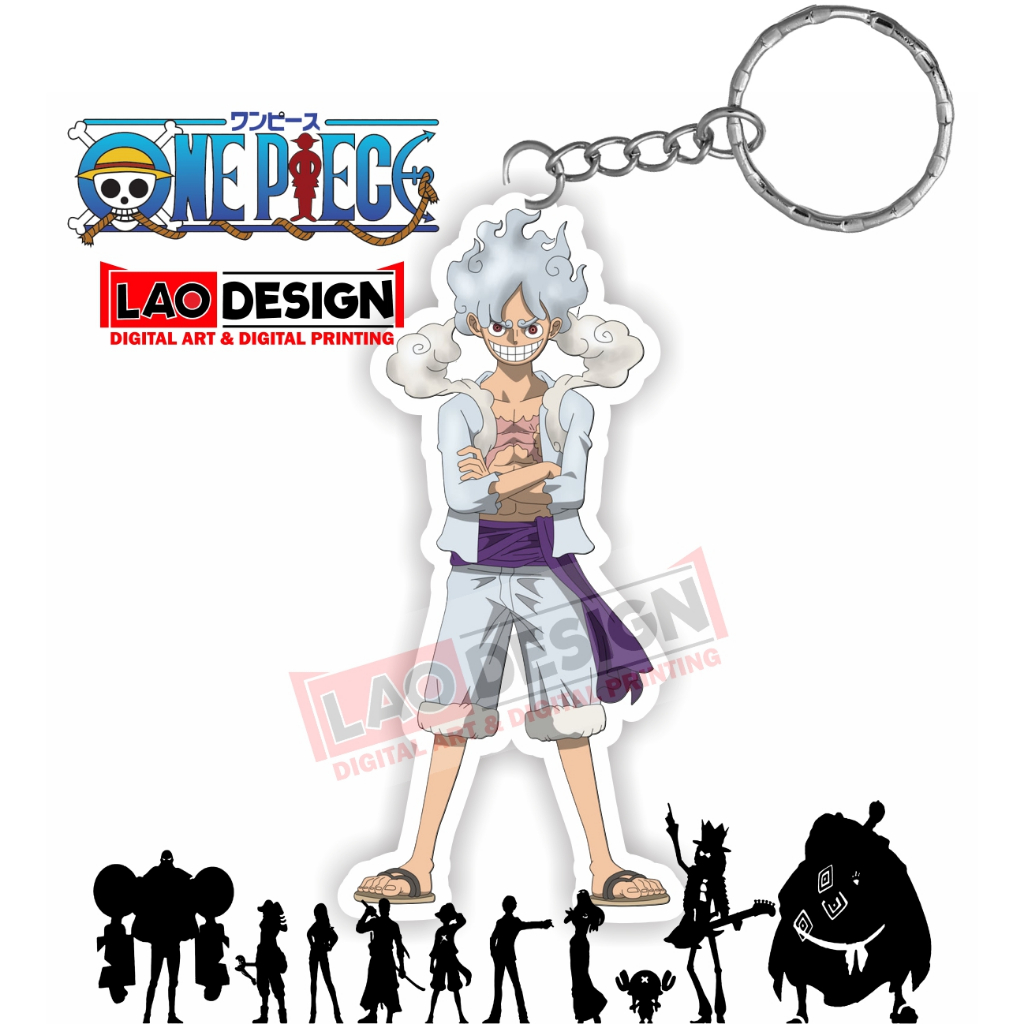 Jual Gantungan Kunci Luffy Gear 5 - Gantungan Kunci Akrilik One Piece ...