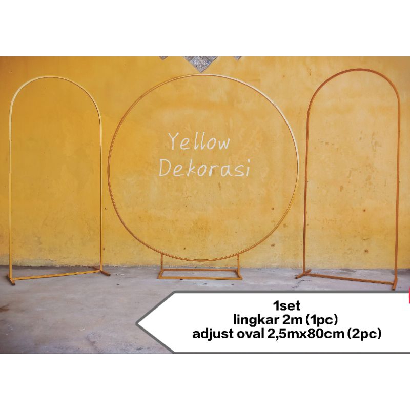 Jual 1set Lingkar besi 2m + Adjust Oval 2,5m x 80cm | Shopee Indonesia