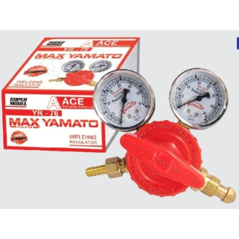 Jual REGULATOR LAS ACETYLENE MAX YAMATO YR-76 WELDING REGULATOR | Shopee Indonesia