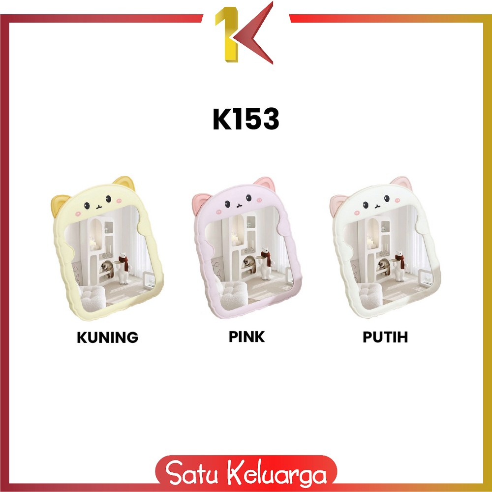 Jual SK-K153 Cermin Meja Rias Bentuk Kucing / Kaca Rias Make Up / Cermin Rias / Cermin Lipat ...