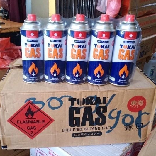 Jual Gas Tokai(1pcs)/ Tabung gas kompor portable/Gas Kaleng Siap Pakai ...