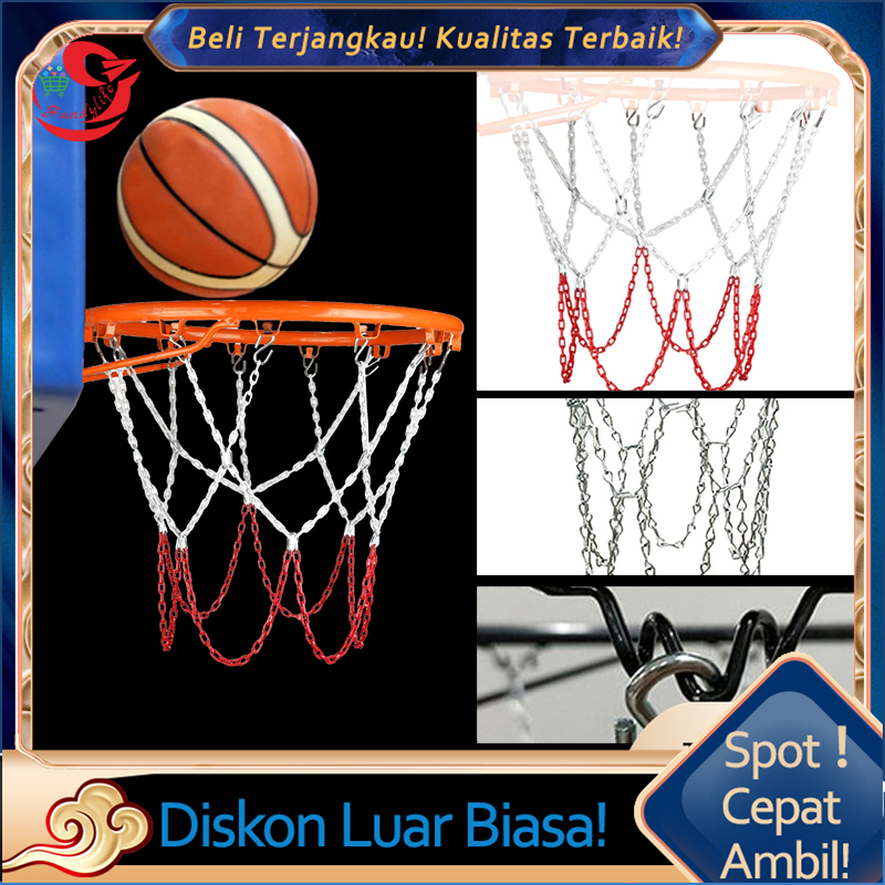 Jual Metal Basketball Net Tebal Galvanis Jaring Basket Rantai Besi net ...