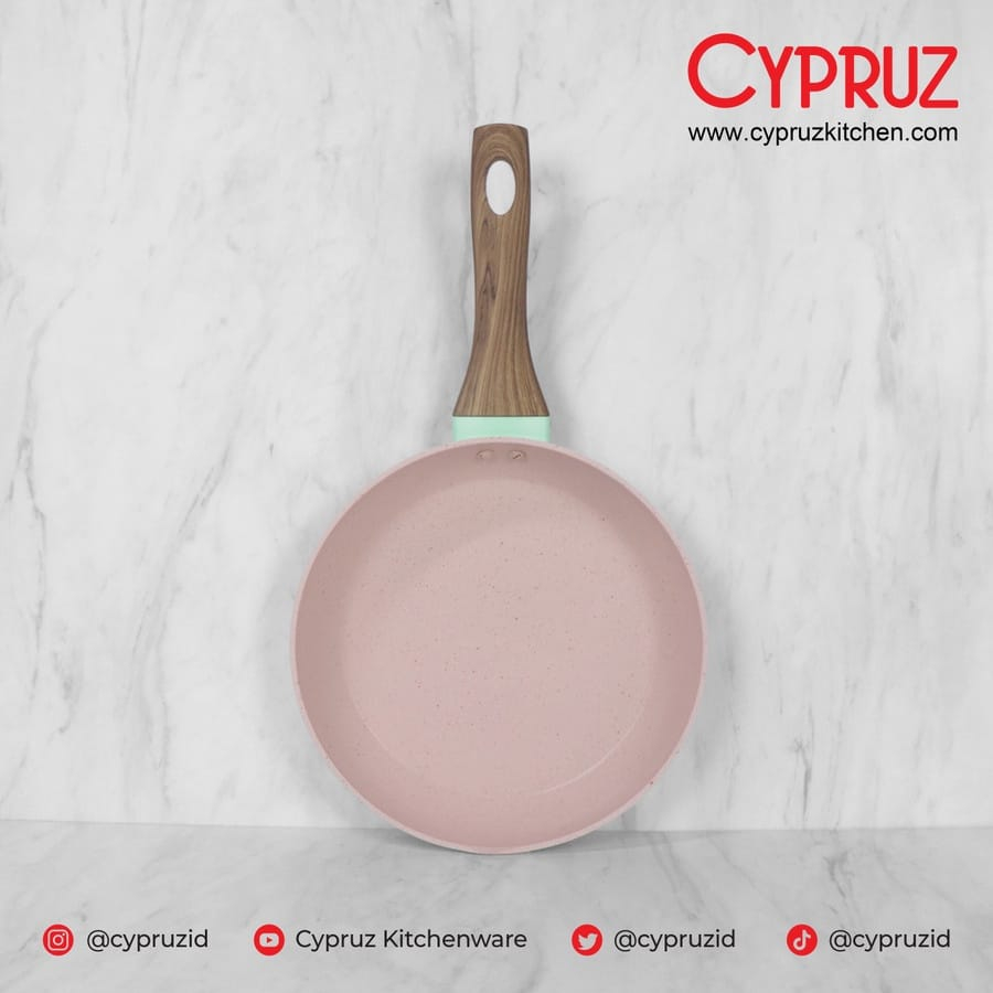 Jual Cypruz Fry Pan Color Marble Wajan Penggorengan Anti Lengket | Shopee Indonesia