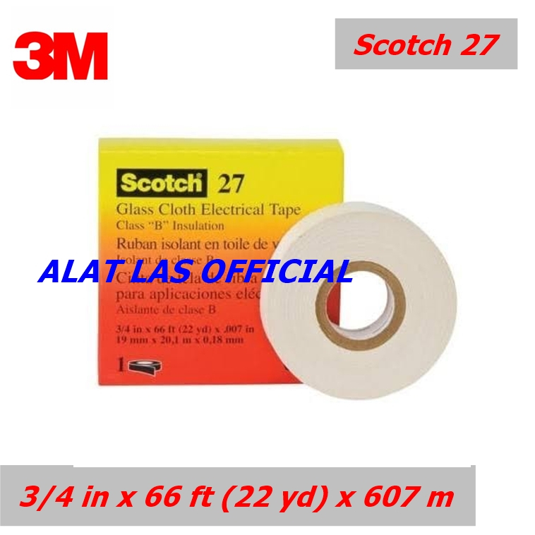 Jual Isolasi 3M Scotch 27 Ukuran 19 MM X 20 MTR | Shopee Indonesia