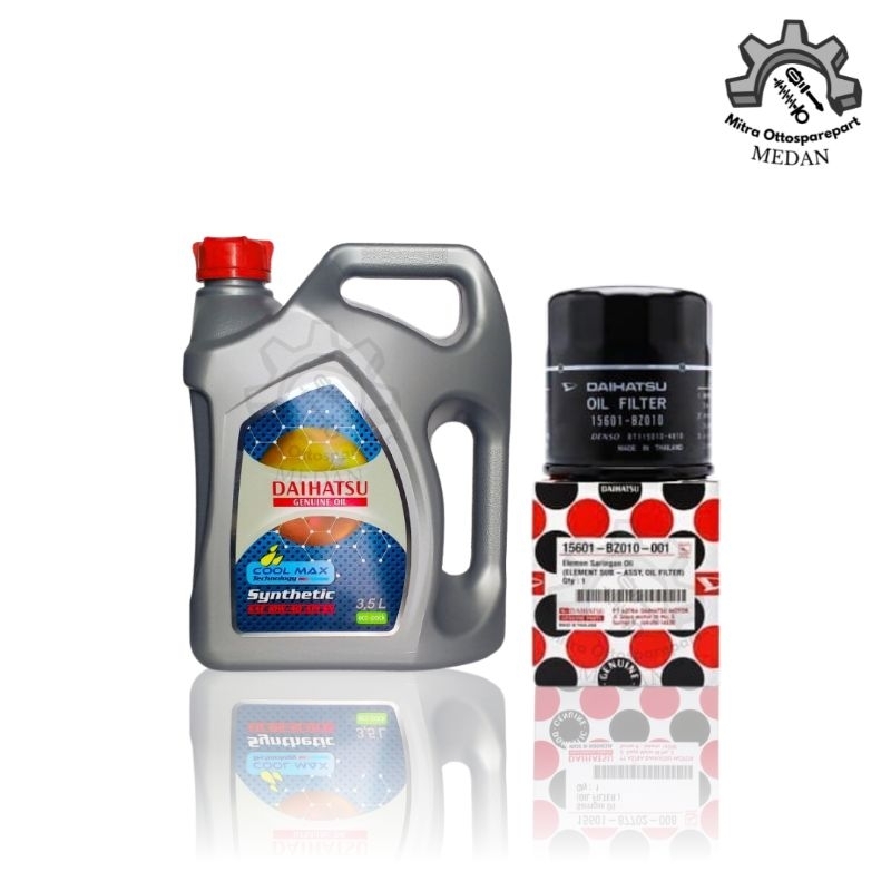 Jual Genuine Oil 10W-40 API SN Synthetic 3.5L + Oil Filter Daihatsu | Shopee Indonesia