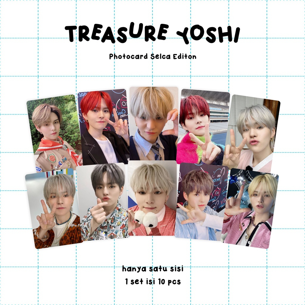 Jual PHOTOCARD TREASURE SELCA ALL MEMBER - 1 SISI | Shopee Indonesia