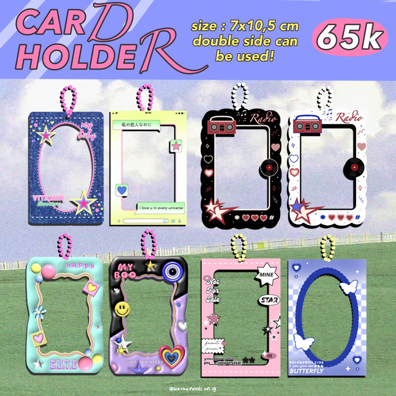 Jual [PO : WAIIB JNT] CAHOL (Photocard Holder) double side cute ...