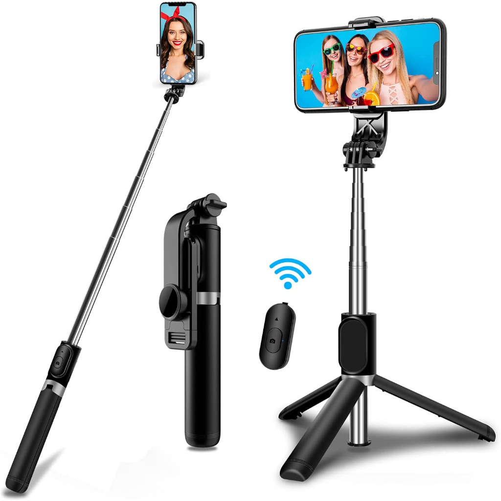 Jual Selfie Stick Tongsis R1 R 1 Bluetooth Remote Shutter Tripod Mini ...