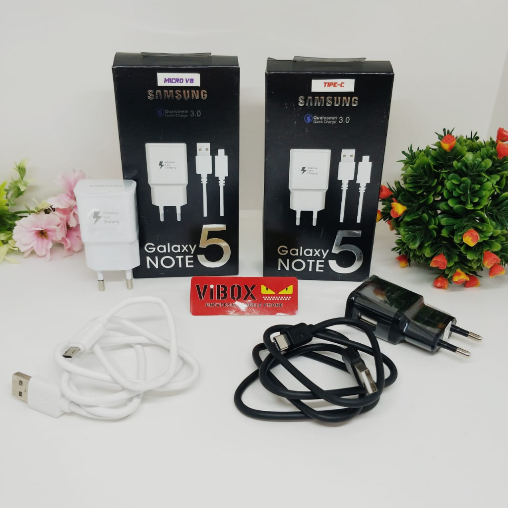 Jual Charger SAM NOTE5 Original 100% Micro Tipe C Fast Charging Support ...