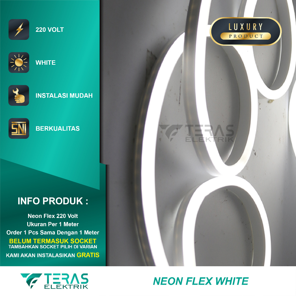 Jual Lampu neon flex 220v led flexible waterproof lampu hias | Shopee ...