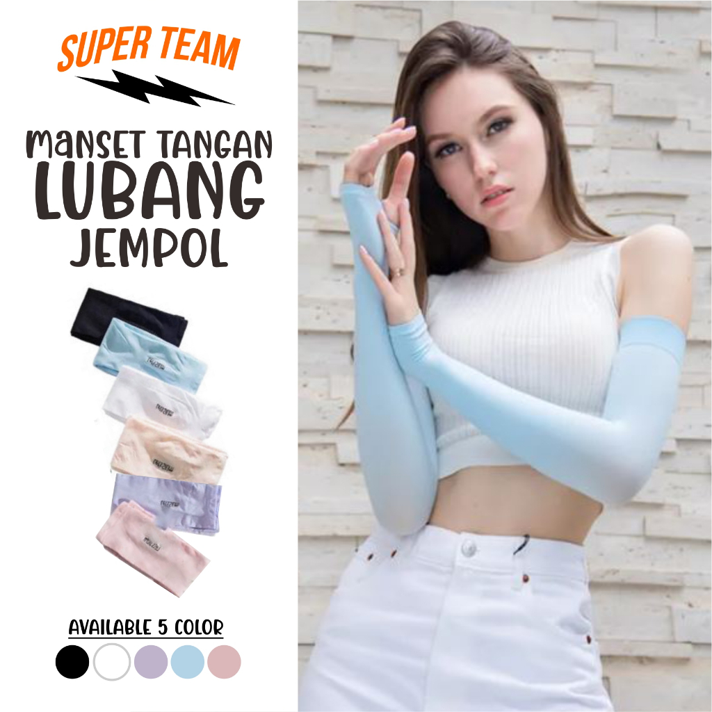 Jual Manset Tangan Polos / Handsock Lubang jempol / Manset Warna ...