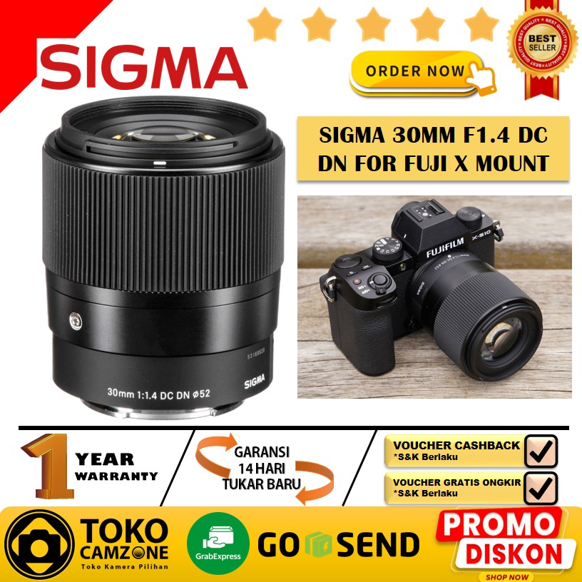 Jual Lensa SIGMA 30mm F1.4 DC DN For Fujifilm X | Shopee Indonesia